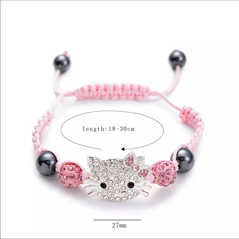 Hello Kitty Rope Bracelet - Gem